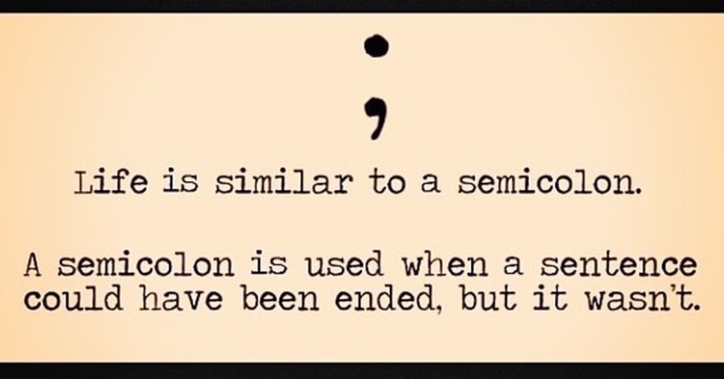 Semicolon Tattoo Raises Awareness About Mental Illness