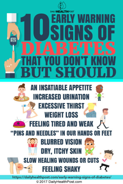 10 Early Warning Signs Of Diabetes That You Don't Know But Should