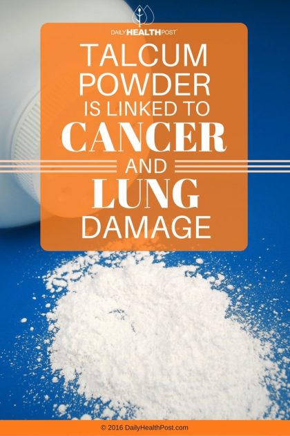 Talcum Powder Is Linked To Cancer And Lung Damage