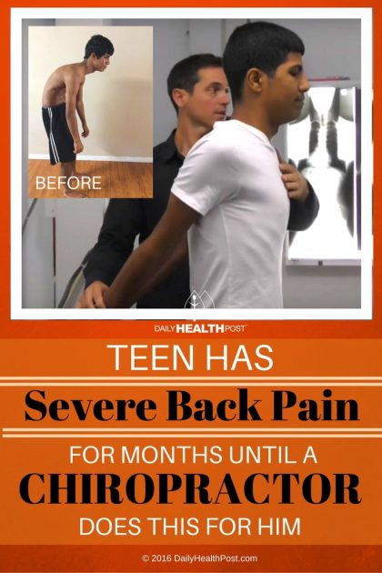 Teen Has Severe Back Pain For Months Until A Chiropractor Does This For Him