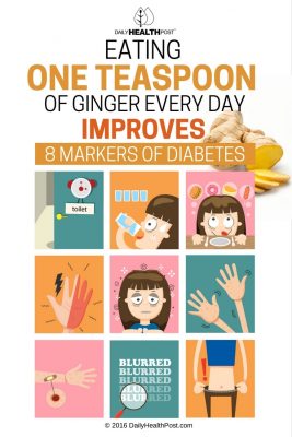 1 Teaspoon Of Ginger Improves 8 Markers Of Diabetes Type 2