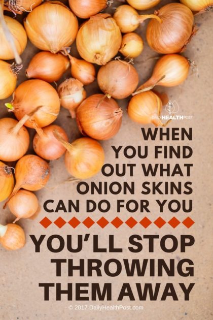 Don't Throw Away Those Onion Skins They Cut Blood Pressure