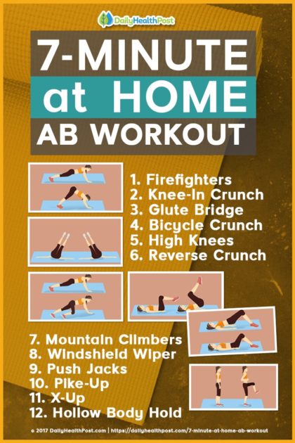 7 Minute At Home Ab Workout That Tones Your Core