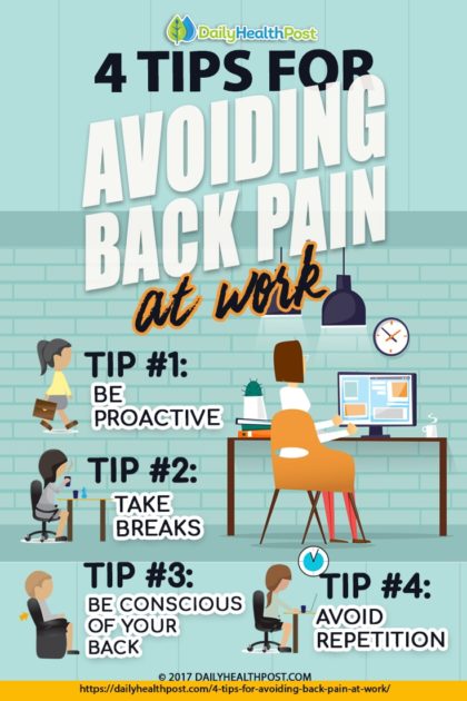 4 Tips For Avoiding Back Pain At Work