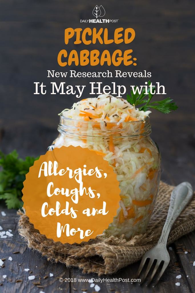 Pickled Cabbage Helps With Allergies, Coughs, Colds And More