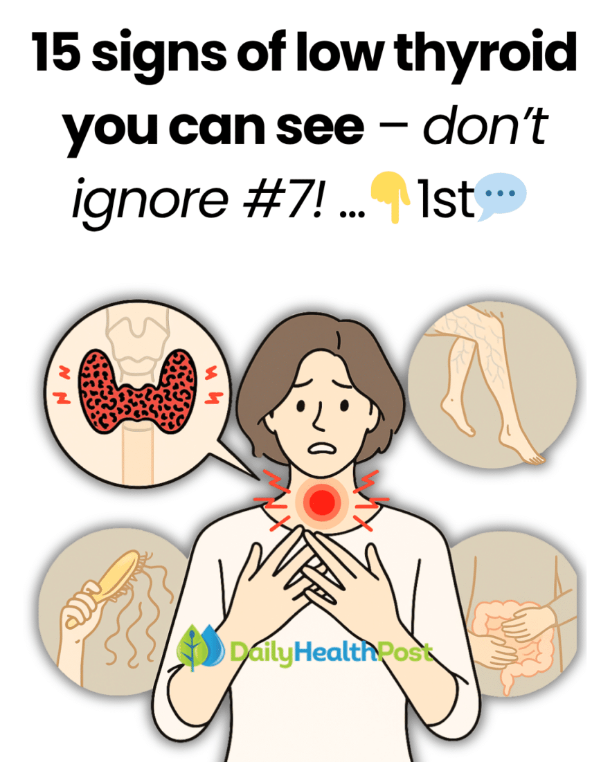 15 Visible Signs Of Low Thyroid You Can See – Don’t Ignore #7!