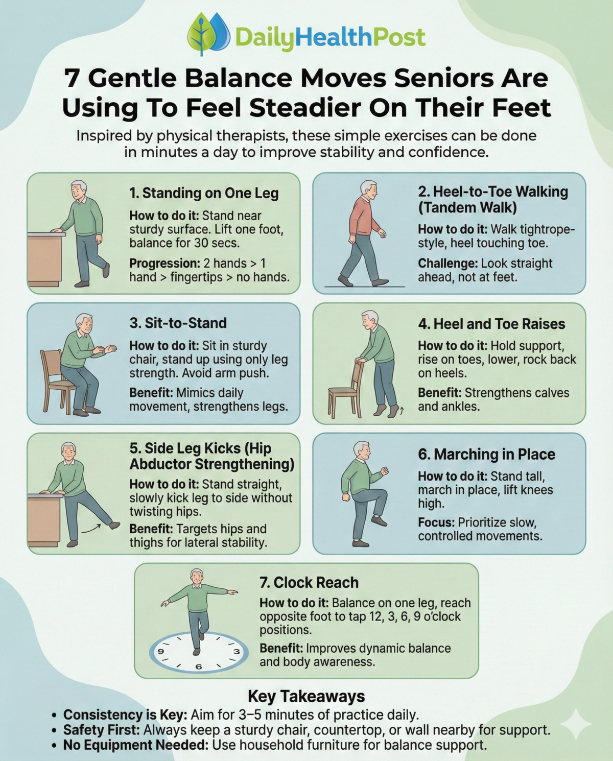 7 Gentle Balance Moves Seniors Are Using To Feel Steadier On Their Feet